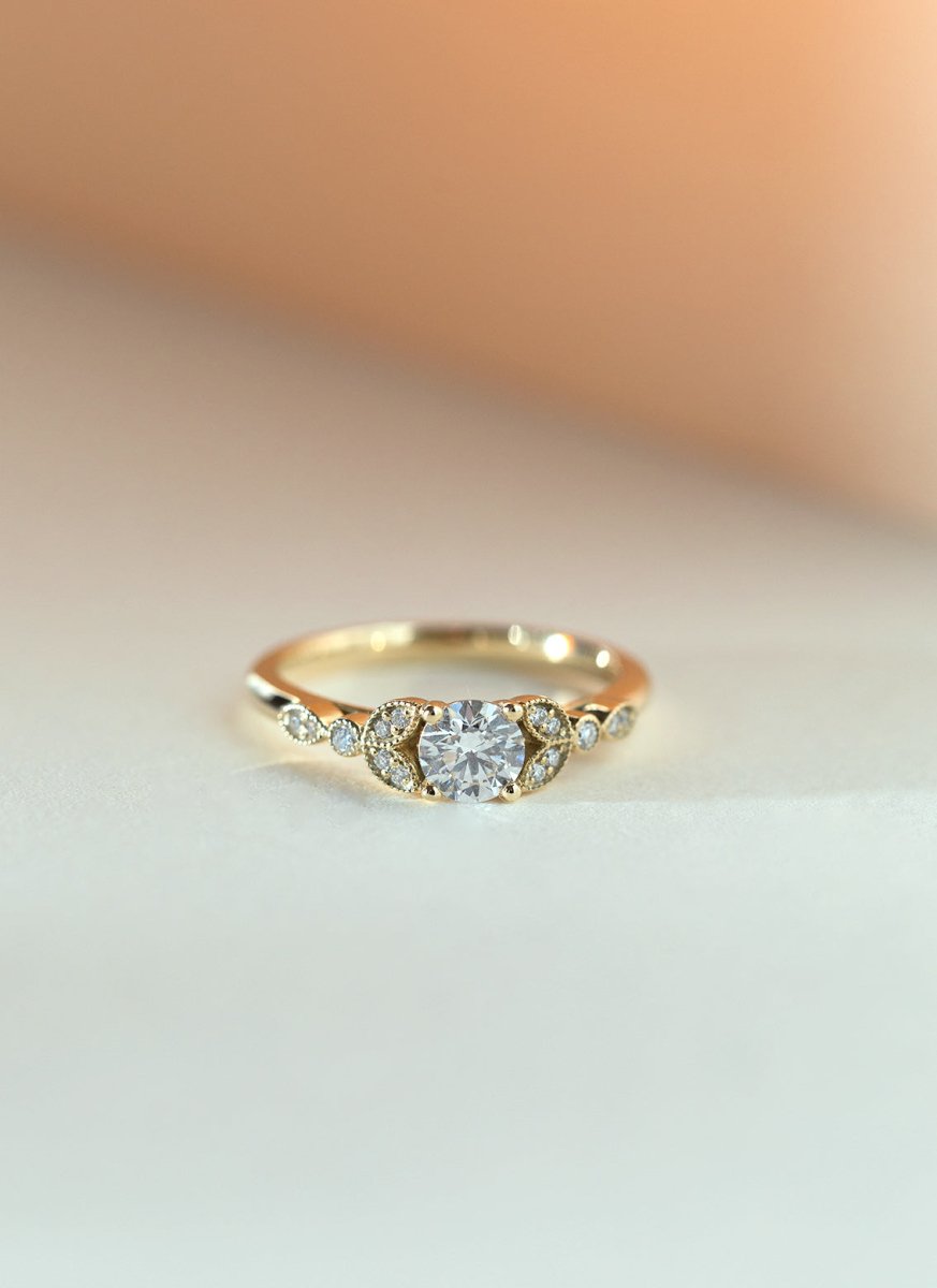 Studio Kroewe - Willa diamond ring 14k gold