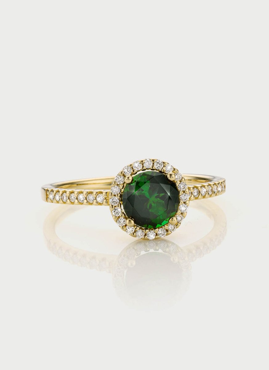 Studio Kroewe - Cindy diamond tourmaline ring 14k gold