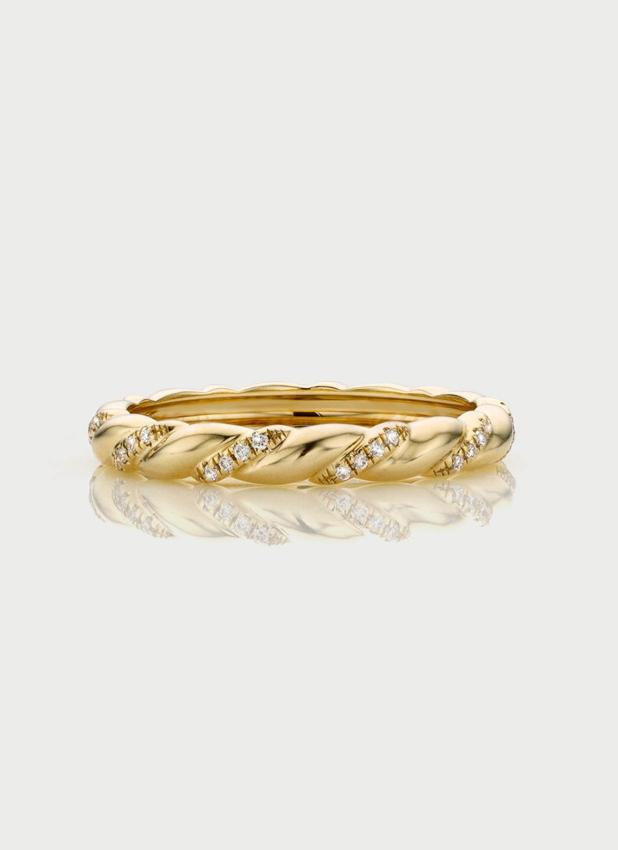 Studio Kroewe - Limited Edition - Rory twist diamond ring 14k gold