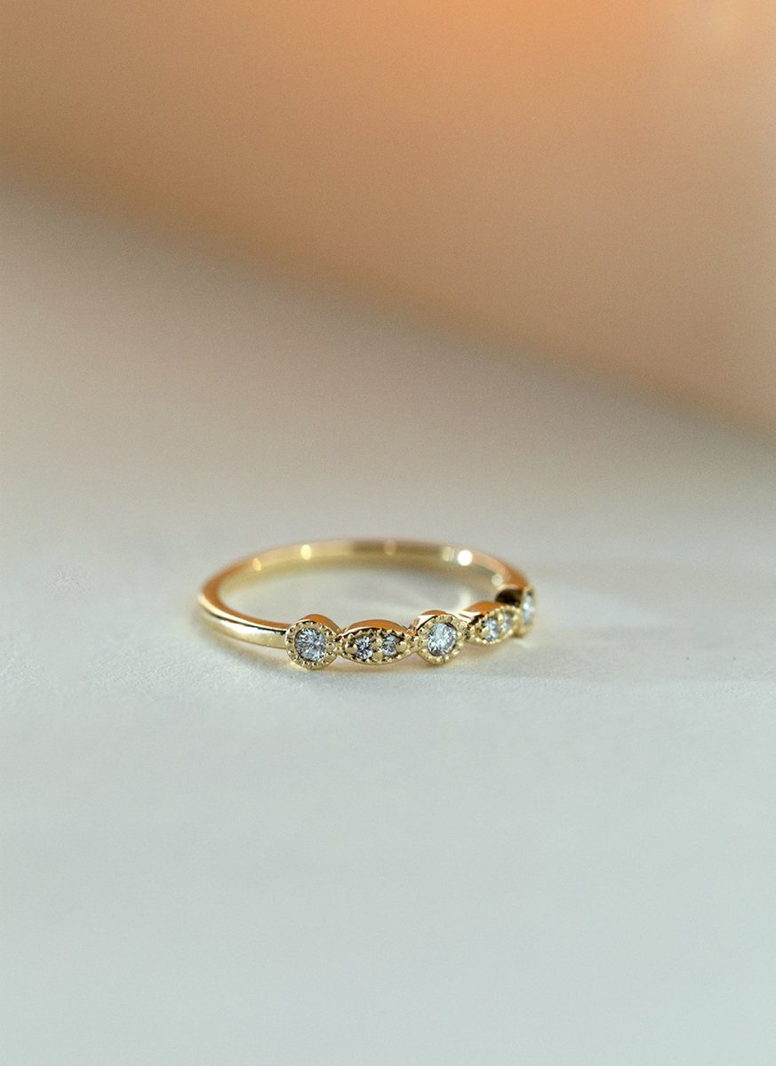 Studio Kroewe - Sage diamond ring 14k gold