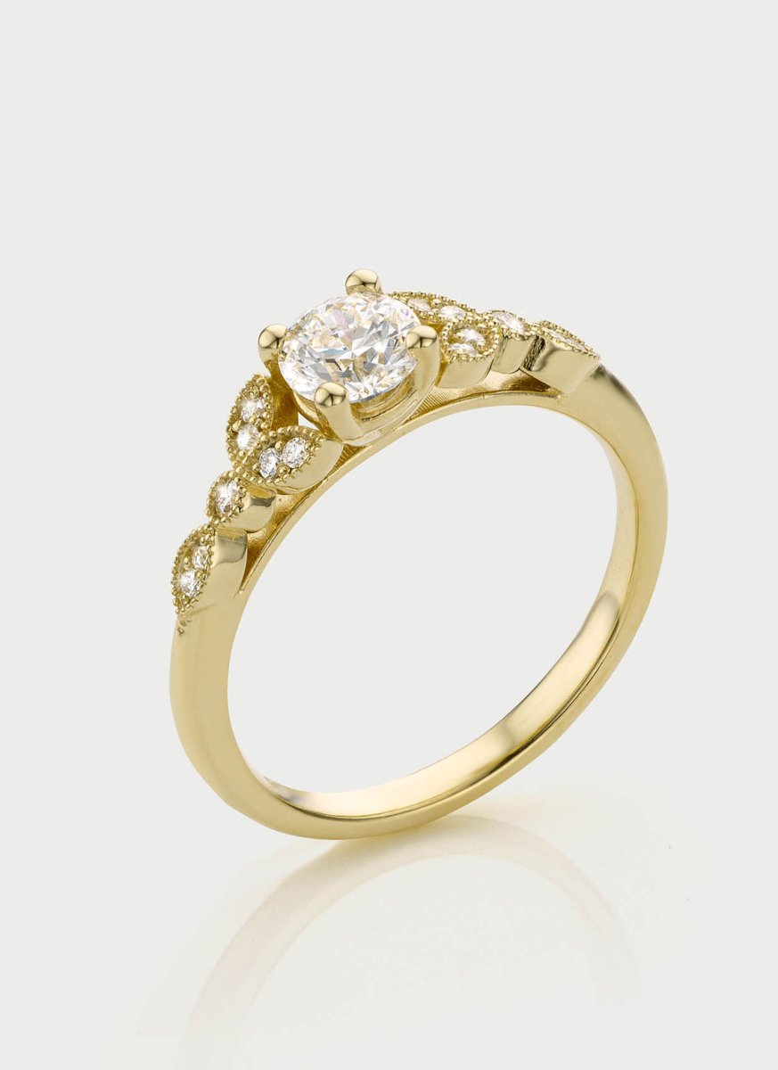 Studio Kroewe - Willa diamond ring 14k gold